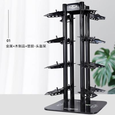 Cina Supermarket Rack Casco da calcio galleggiante magnetico Display Stand per casco rotante in vendita