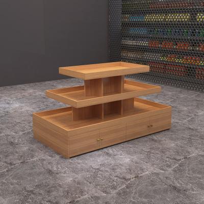 Cina Scaffalature Scaffalature in legno bianco rotondo Scaffalatura per vetrine in vendita