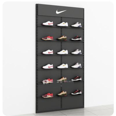 Cina Home Arredamento In legno Montaggio a parete Scarpe da ginnastica Display con scaffali a LED e funzione in vendita