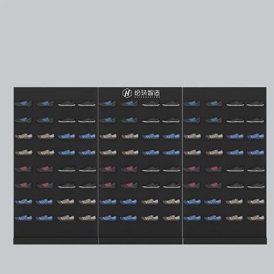 Cina Home Arredamento In legno Montaggio a parete Scarpe da ginnastica Display con scaffali a LED e funzione in vendita