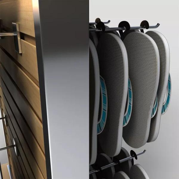 Commercial Sectional Display Furniture Sandal Rack with Eco-friendly Display Stand