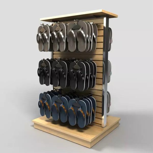 Commercial Sectional Display Furniture Sandal Rack with Eco-friendly Display Stand