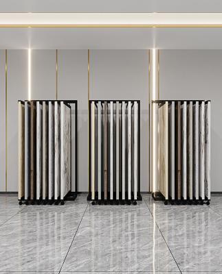 Cina Scaffale per schermo metallo a doppio lato per schermo a piastrelle e marmo Design moderno a doppio lato in vendita