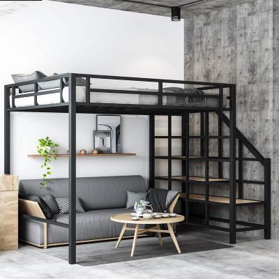 China Strong Bunk Bed Frame Modern Double Bunk Beds with Desk and Storage Drawers for sale
