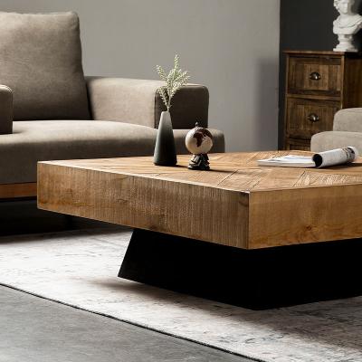 China Kaffeetafel aus Eichenholz für das Wohnzimmer TV-Stand und Zentrum Tisch Marmorholz einstellbar Einfach zu verkaufen