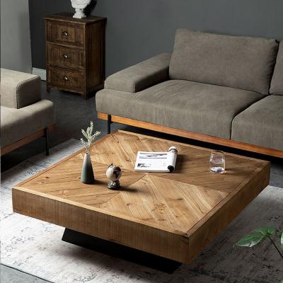 China Kaffeetafel aus Eichenholz für das Wohnzimmer TV-Stand und Zentrum Tisch Marmorholz einstellbar Einfach zu verkaufen