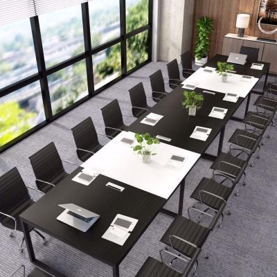 Cina 8ft di design tradizionale Metallo Sala riunioni Tavola e sedie Set per piccoli uffici SOHO in vendita