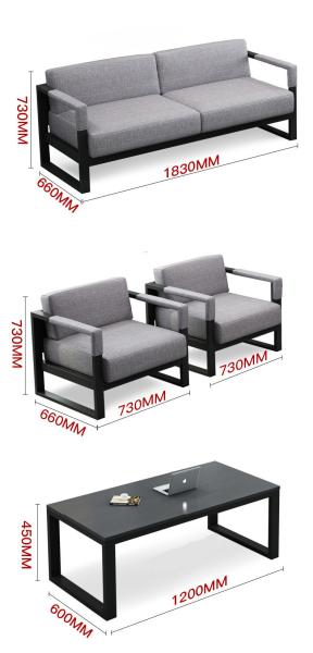 Quality Regional Style Chinese Style Sofa Set for Living Room Office Furniture Leather for sale