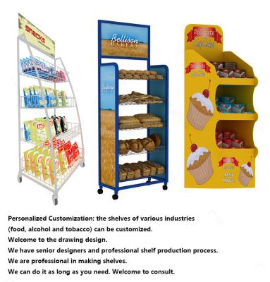 Cina Personalizzazione Stile Supermercato Pubblicità Contafoglio Superiore Stand Espositori ODM OEM Mensole in vendita