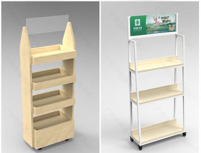 Cina Personalizzazione Stile Supermercato Pubblicità Contafoglio Superiore Stand Espositori ODM OEM Mensole in vendita