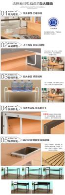 China Standard and Customized Children Reading Computer Table Home Study Desk with Hutch for sale