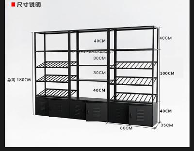China Stackable Wine Wall Cabinet Customized Bar Metal Glass Wine Storage Rack for Display for sale