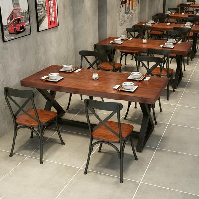 China Antique Furniture Sets Chinese Style Wooden Dinning Table Sets for Rustic Comedores for sale