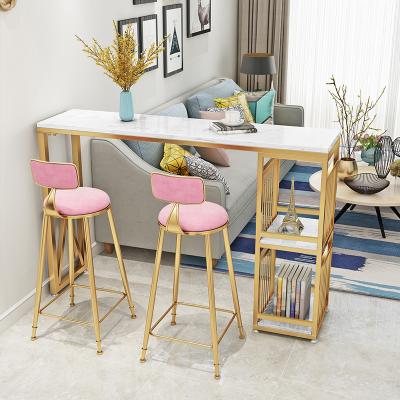 China Metalen marmeren koffietafel voor de bar en de woonkamer Te koop