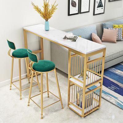 China Metalen marmeren koffietafel voor de bar en de woonkamer Te koop
