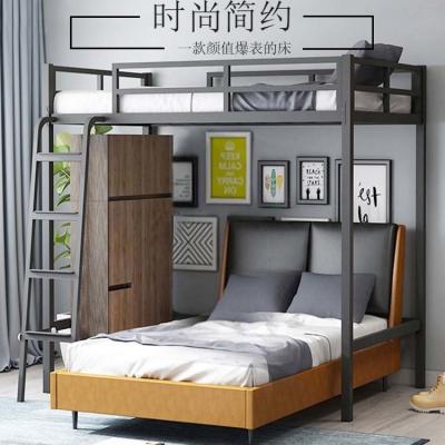 China 1800*1800*2000 Queen Size Metal Bunk Loft Bed met bureau Woonkamer Meubelen Slaapkamer Set Te koop