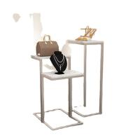 China Customer Colors Standing Bag Presentation Table with Single-sided Plinths Display Set for sale
