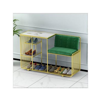 China Portable Living Room Furniture Metal Shoe Rack with Modern Design and Wire Storage for sale