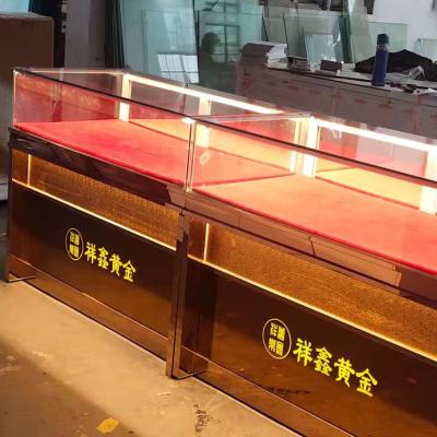 China Vitrina de joyería de alta gama con protección contra robo y logotipo personalizado personalizado en venta