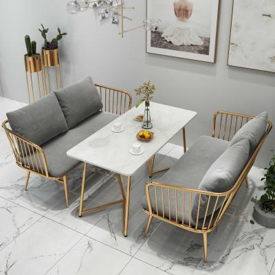 Cina Modern Antique Gold Ethiopian Coffee Table Set Living Room Arredamento Combinazione in vendita