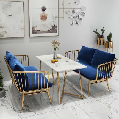Cina Modern Antique Gold Ethiopian Coffee Table Set Living Room Arredamento Combinazione in vendita