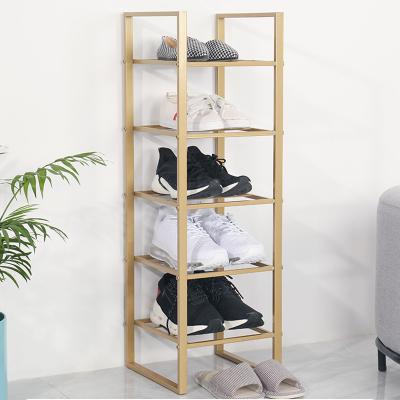 Cina NO Piegato 4 livelli antipolvere scaffalatura organizzatore per scarpe per la casa in acciaio inossidabile metallo design in vendita
