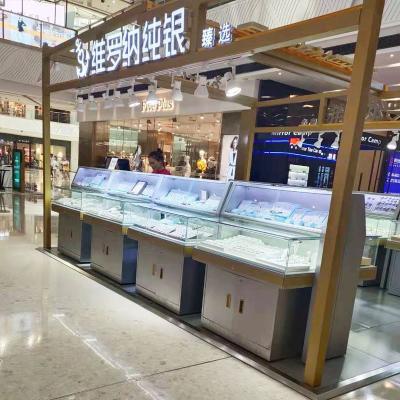 China Mobiliário para exposições comerciais de secções para ouro Joias Shopping Mall Display Kiosk Showcase à venda