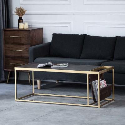 China Moderne Wohnzimmermöbel Gold-Konsole-Tisch mit einfachem und eleganten Gold-Design zu verkaufen