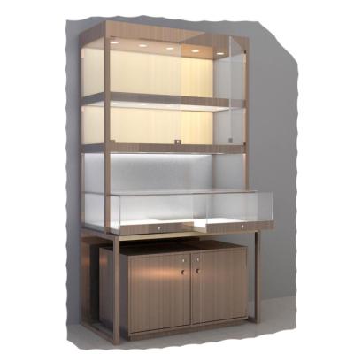 China Vergrendelbare vitrine voor speelgoed, medailles en cosmetische sieraden 1800*1800*2000 Te koop