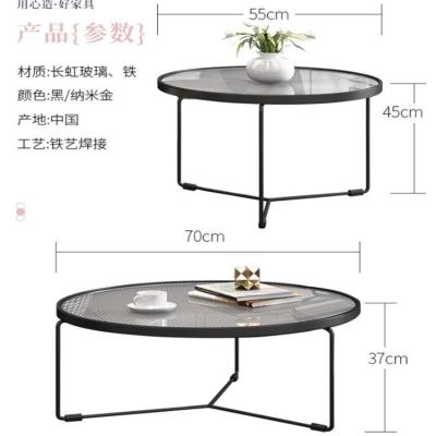 China PU Lederafdekking Glas Koffietafel Moderne Centertafel voor woonkamer Te koop