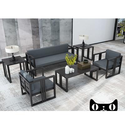 China Modern Design Style Waterproof Leather Sofa Set for Metal Garden Furniture Set Design for sale