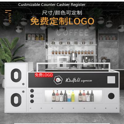 China Bild vorgeschlagen Rezeption mit L-Form in Weiß und Gold zu verkaufen