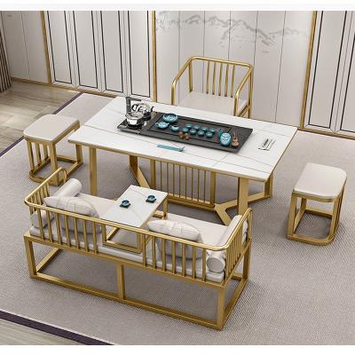 China Huismeubelen Contemporary Glass Tea Table Design in Chinese stijl Te koop