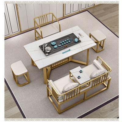 China Huismeubelen Contemporary Glass Tea Table Design in Chinese stijl Te koop