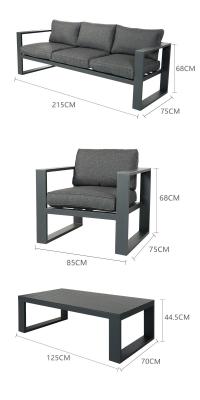 China Conjunto de sofá de metal de estilo moderno con opciones personalizables en venta