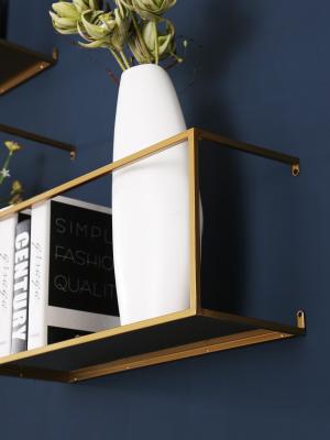 China 3 stuks Metalen Drijvende Wandplanken voor Moderne Woonkamer Te koop