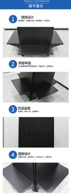 中国 スーパーマーケットラック 4つの回転側と移動パネルのカスタム製のペグボード棚 販売のため
