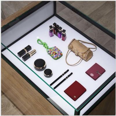 Cina Negozi di vendita al dettaglio Modern Wood MDF Checkout Reception Desk with Glass Box Checkout Counter in vendita
