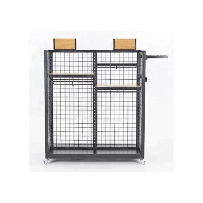 China Customized Supermercado Rack Gondola Shelf with Double-sided Metallic Retail Display for sale