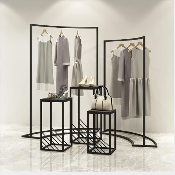 Quality Double-sided Supermarket Rack Clothes Standee Display Stand for Retail Clothing for sale