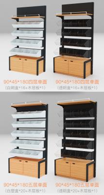 Cina Scaffalatura di display in legno a strato opzionale Scaffalatura a gondola per dolci e dolci moderni in vendita