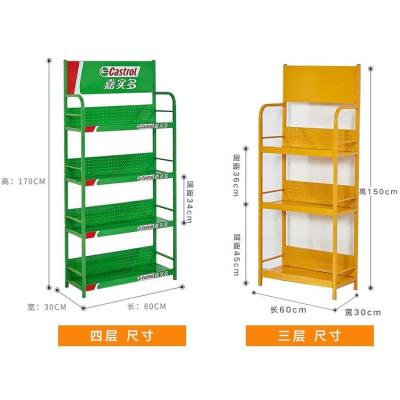 Cina Displaying Wiper Display Rack Heavy Duty Free Standing Showcase per il display dell'olio del motore in vendita