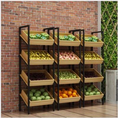 China Cadeia de alta qualidade de folhas laminadas a frio de frutas e vegetais de madeira para lojas de supermercados à venda