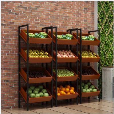 China Cadeia de alta qualidade de folhas laminadas a frio de frutas e vegetais de madeira para lojas de supermercados à venda