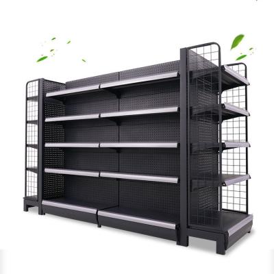 China Verplaatsbare supermarkt gondel plank zware dienst stijl met duurzame poeder gecoate afwerking Te koop