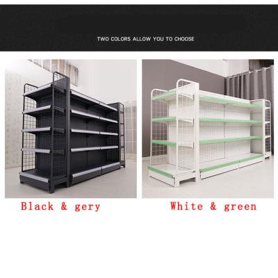 China Verplaatsbare supermarkt gondel plank zware dienst stijl met duurzame poeder gecoate afwerking Te koop