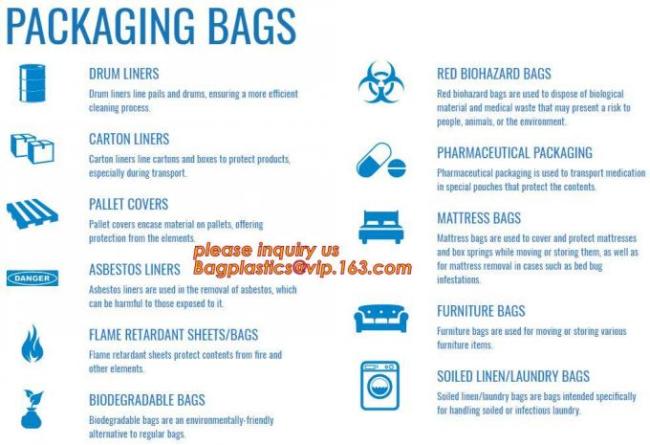 Flowerpot Lining Bags, Plastic Flower Pot Liners, Baskets & Pot Liners, Round Plastic Polyethylene Recycled Flower Pot L 18
