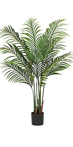 4ft tall artificial palm tree fake palm tree faux palm plant palm tree decor room decor plants