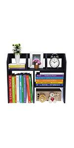 Wooden Desktop Bookcase Stand