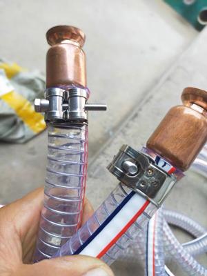 TUBO FLESSIBILE D'ACCIAIO DEL PVC